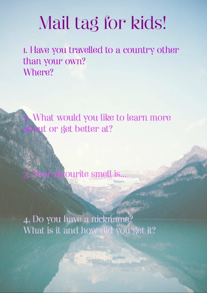 Mail tag for kids with free printable – The Paperdashery